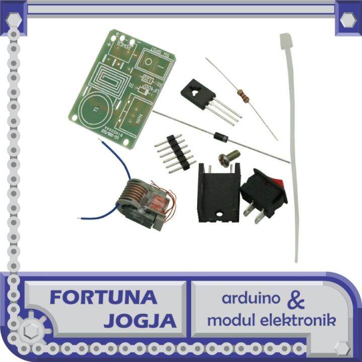 Kit Modul DIY Generator Tegangan Tinggi 15kV Spark Arc Ignition Coil ...