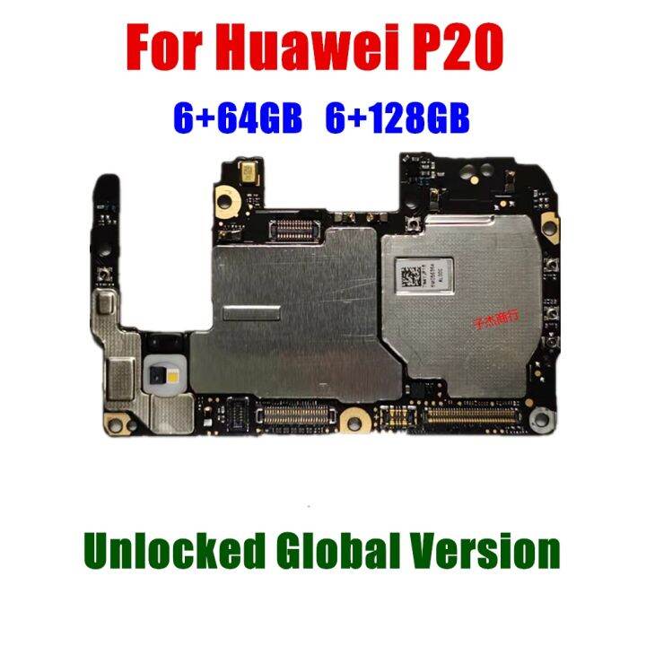 100 Unlocked For HuaWei P20 Motherboard Original Logic Board Mainboard ...