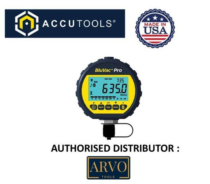 ACCUTOOLS BLUVAC+ PRO WIRELESS DIGITAL MICRON GAUGE ANALYZER | Lazada