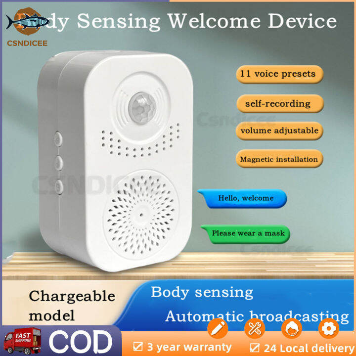 Door open alarm sensor welcome entrance ringing doorbell store visitor alarm ringing body ...