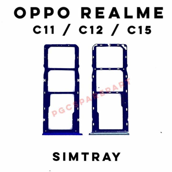 Original Simtray Oppo Realme C11 - C12 - C15 - Tempat Simcard Simlock ...