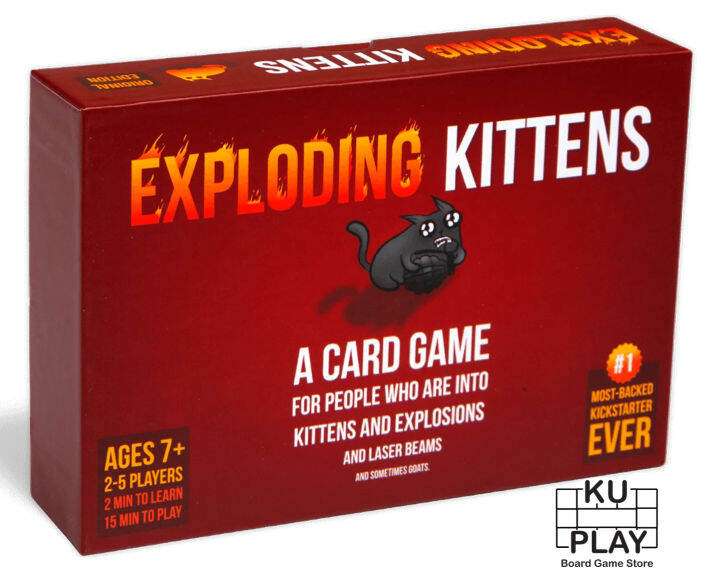 Exploding Kittens: Original Edition (Genuine Board Game) Party Game by ...