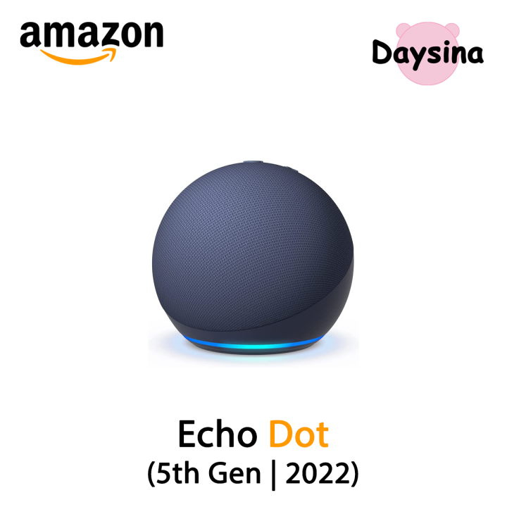 & Amazon Echo Dot (5th Gen, 2022 release) With bigger vibrant sound, helpful routines and Alexa ...