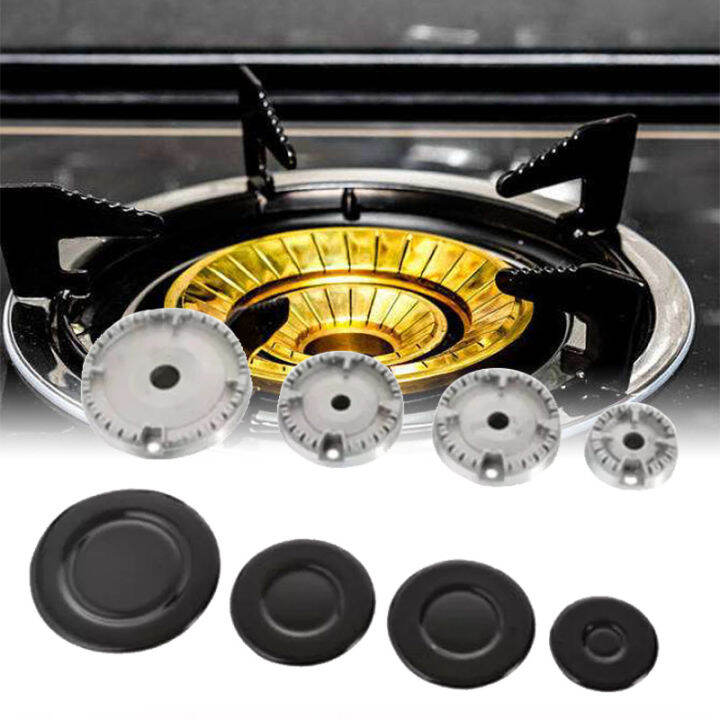 8PCS Thickened Universal Gas Hob Burner Cooker & Burner Flame Cap Cover ...