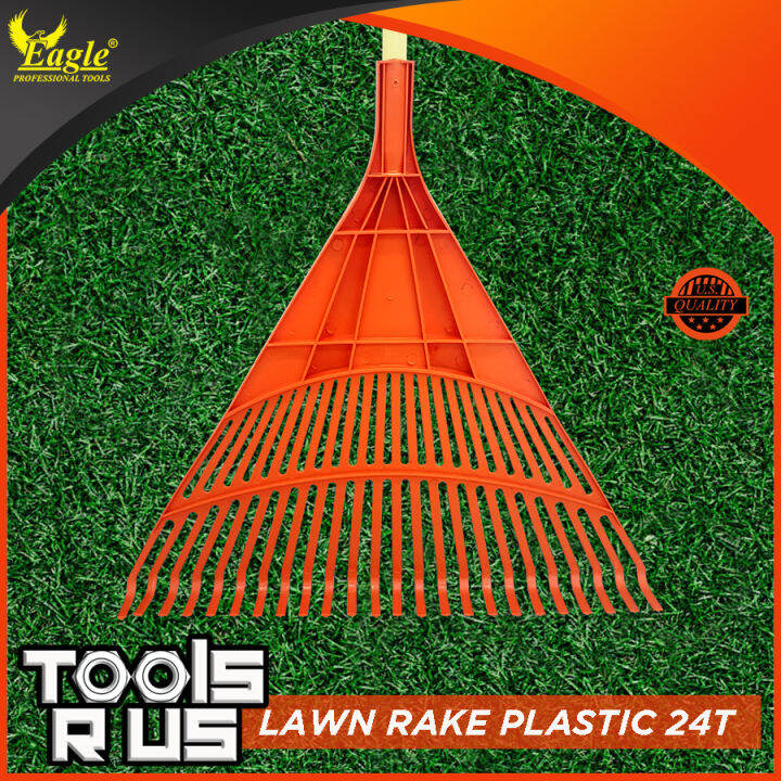 Eagle Lawn Rake Plastic 24 Teeth | Lazada PH