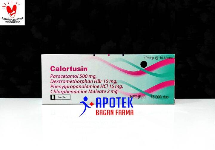 OBAT DEMAM BATUK PILEK / CALORTUSIN ( 1 BOX = 10 STRIP ) | Lazada Indonesia