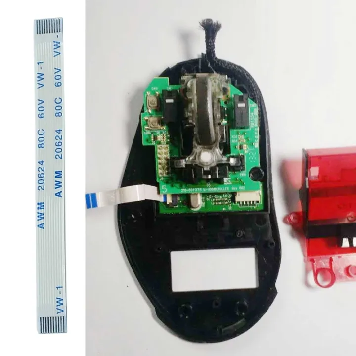 1ชิ้นสายเมาส์โค้งสำหรับ Logitech G500 G500S เมาส์ด้านข้างสายเชื่อมต่อ ...