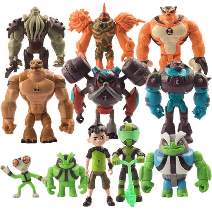 11pcs/set PVC Action Figure Ben 10 Tennyson Four Arms Grey Matter ...