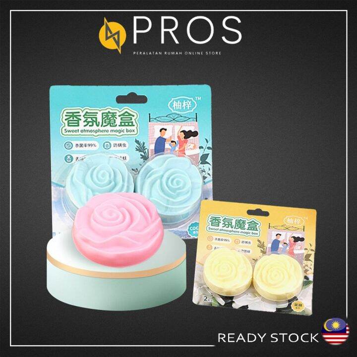 PROS Rose Magic Box Flower Freshener Fresh Smell Toilet Car Room Drawer ...