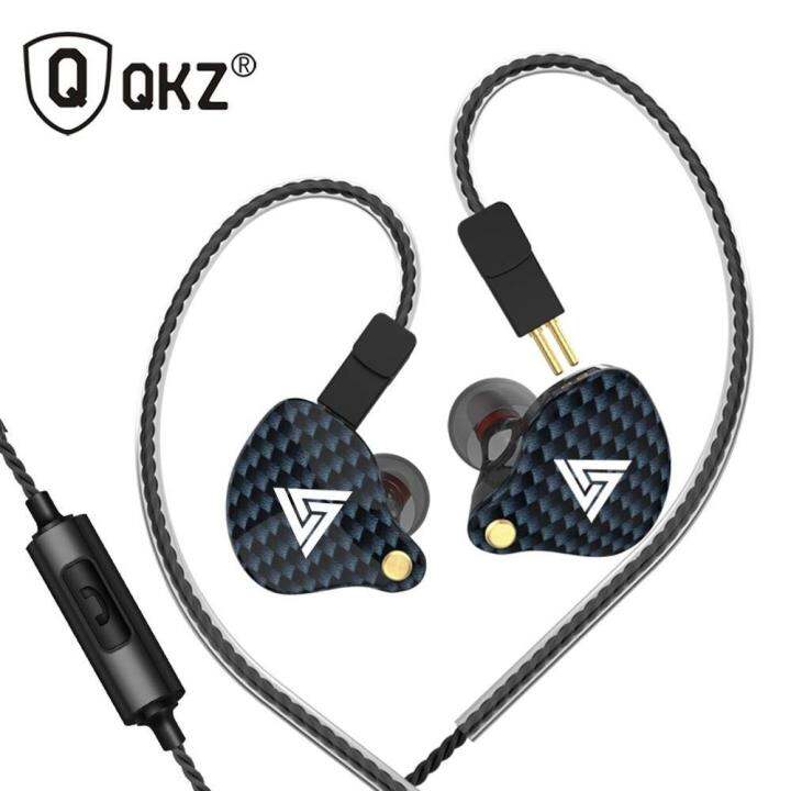QKZ VK4หูฟังแบบสอดในหูหูฟังสเตอริโอกีฬาหูฟังแบบมีสายHiFiเสียงเบสชุดหู ...