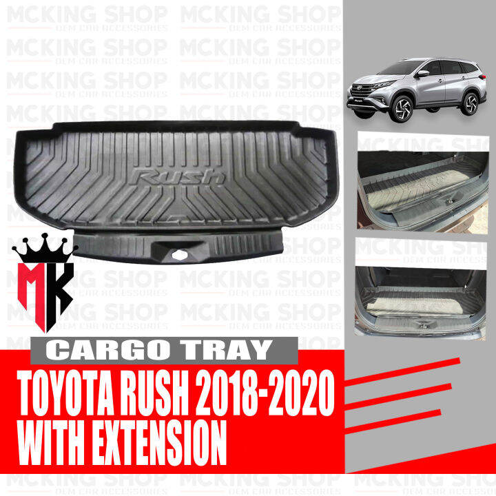 Toyota Rush 2018-2020 Cargo Trunk/Cargo Tray with EXTENSION (Black ...
