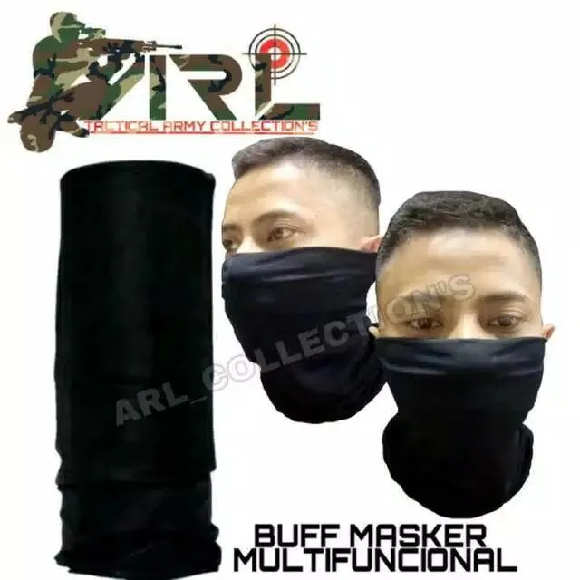 buff/baff/masker hitam/bandana army | Lazada Indonesia