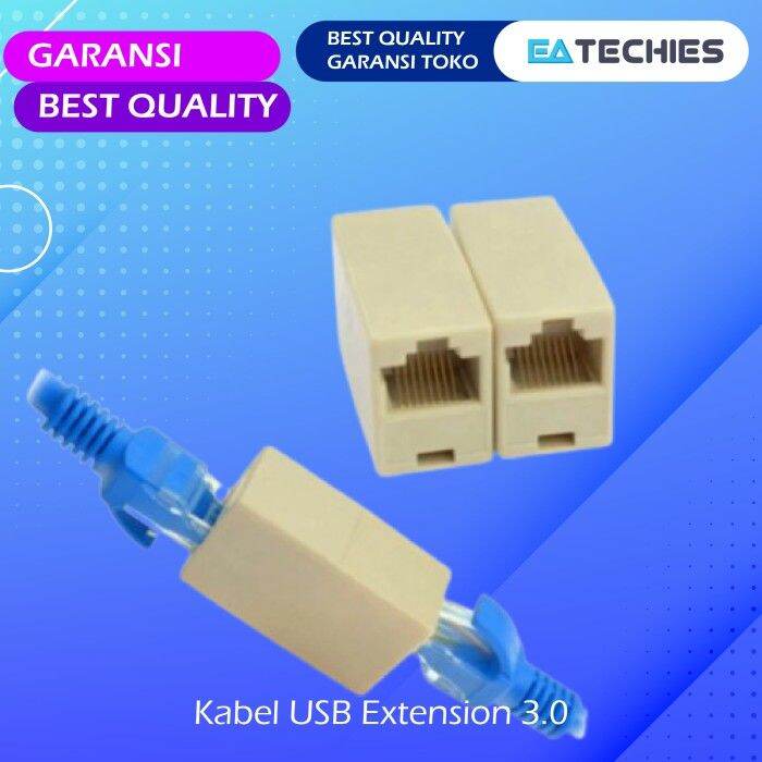 BAREL RJ45 COUPLER FEMALE TO FEMALE (BAREL RJ 45) | Lazada Indonesia