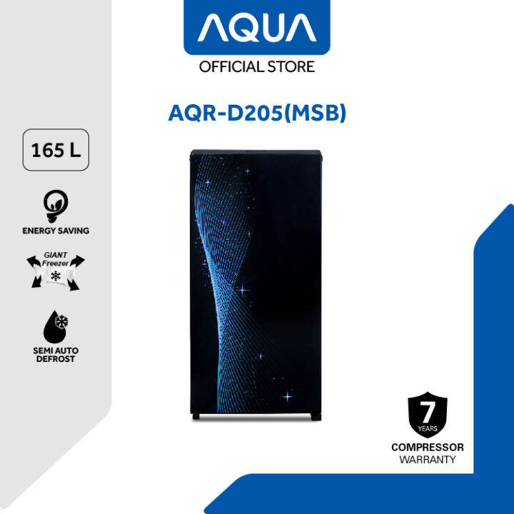 AQUA Elektronik AQR-D205(MSB) Kulkas 1 Pintu 165 L [Star Sky Blue ...