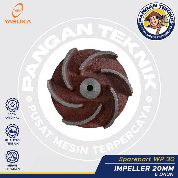 IMPELLER 20 MM 6 DAUN POMPA ALKON WP 30 | Lazada Indonesia