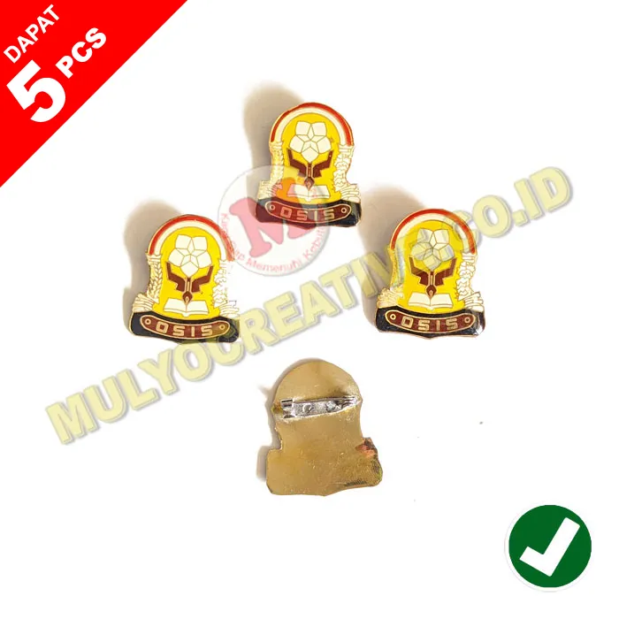 Pin Osis Sekolah Pin Bros Logo Osis Lapis Fiber Atribut Sekolah Murah ...