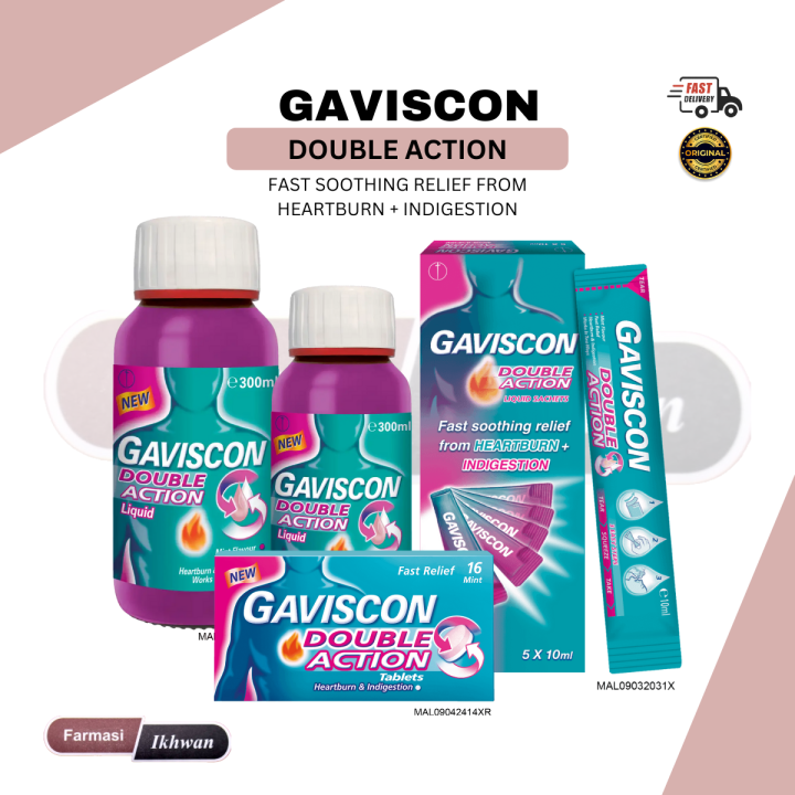 Gaviscon Double Action Tablets/Liquid | Lazada