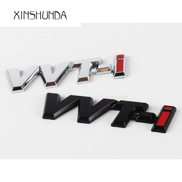 XSD 1 X Metal VVTI VVT-i Logo Side Rear Emblem Badge Sticker Decal For ...