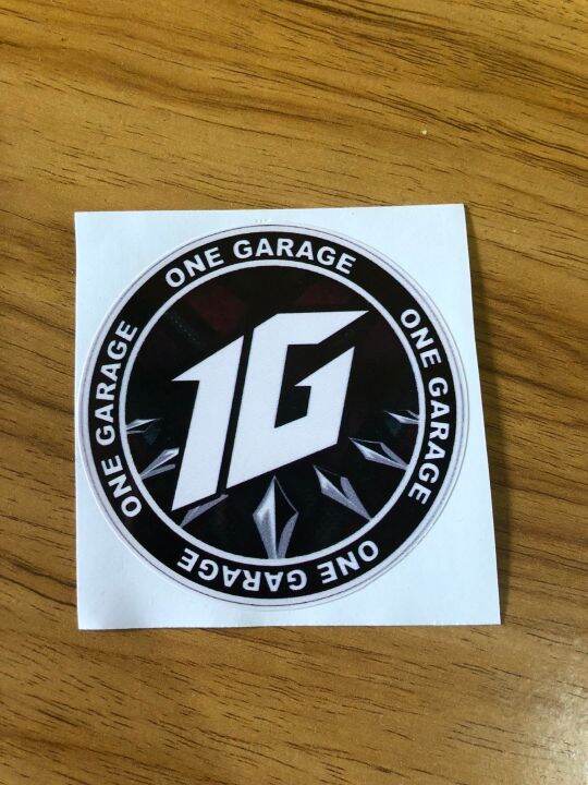 ONE GARAGE 1G ROUND 3.5 INCH GLOSSY STICKER BY MMA ENTERPRISE | Lazada PH