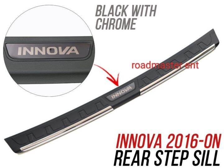 Toyota Innova Rear Stepsill 2016 - 2024 | Rear Bumper Guard Step Sill ...