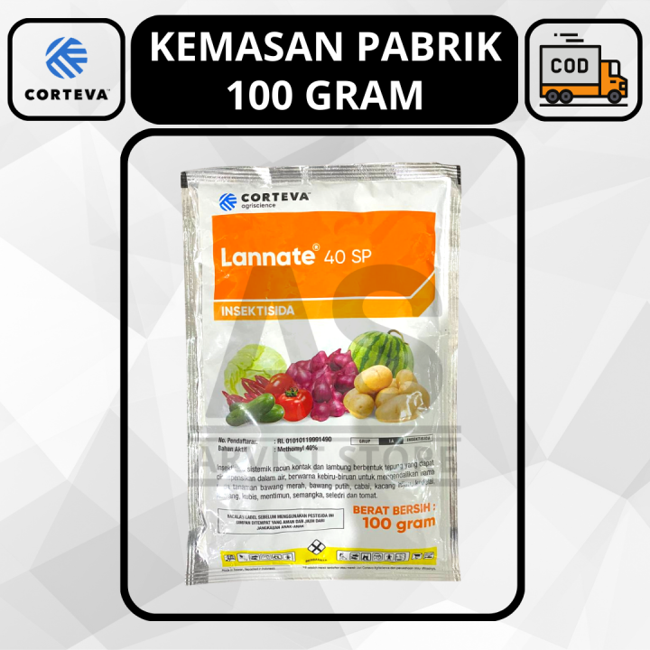 Insektisida LANNATE Biru Corteva 40 SP Kemasan Pabrik 100 Gram Obat ...