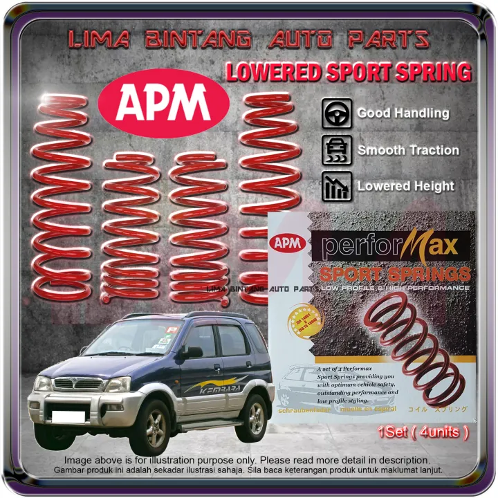 Perodua Kembara , Kembara DVVT Sport Spring , Lower Coil Spring Apm ...
