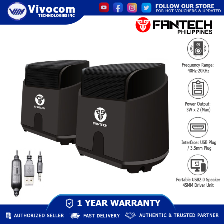 Fantech HellScream GS201 (Black) Mobile Gaming Music Speaker with Bass ...