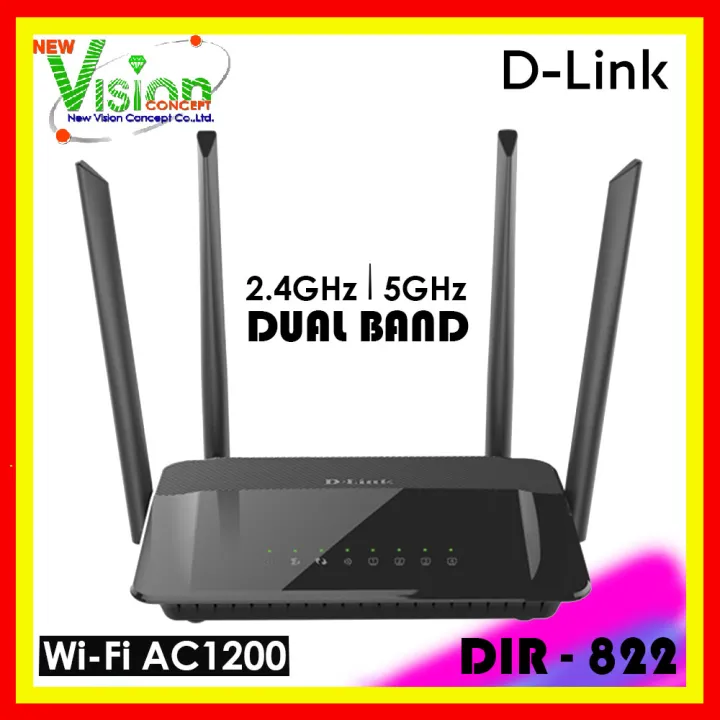 [BEST SELLER] D-Link DIR-822 Wireless AC1200 Dual Band Router / AP ...