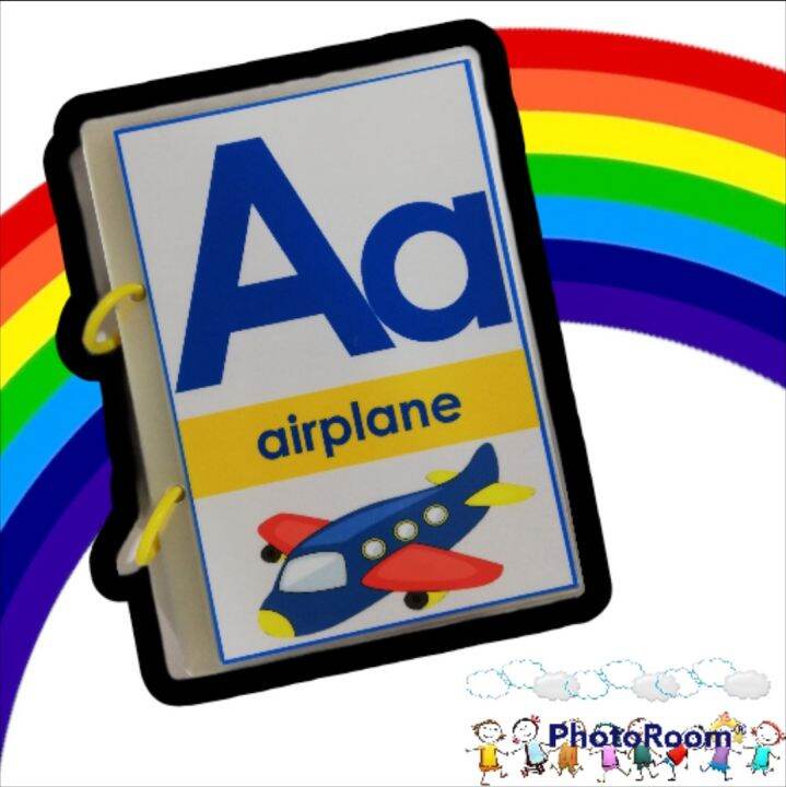 SMC SHELF Early learning pocket alphabet flashcard for kids laminated ...