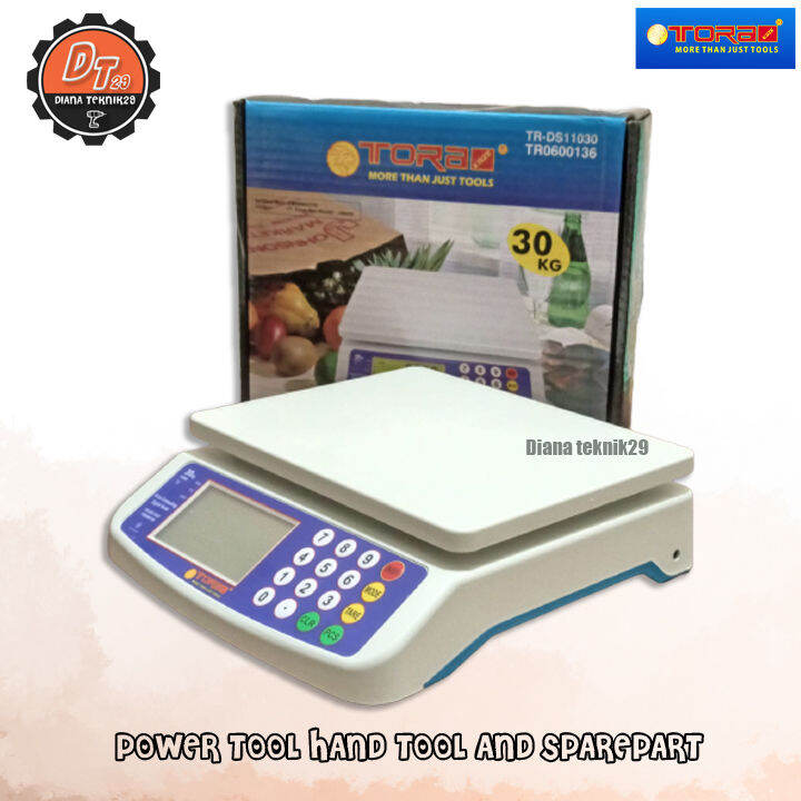 Timbangan digital TORA 30KG/Timbangan Dapur/Timbangan buah | Lazada Indonesia