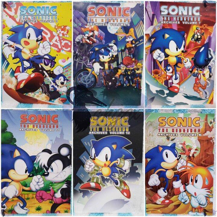 Sonic The Hedgehog Archives Comics Volume 6 . Vol 24 . Vol 16 . Vol 3 ...