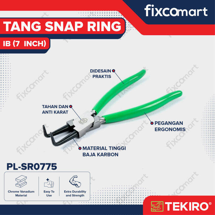 Tekiro Tang Snap Ring IB 7 Inch / Snap Ring Buka Bengkok | Lazada Indonesia