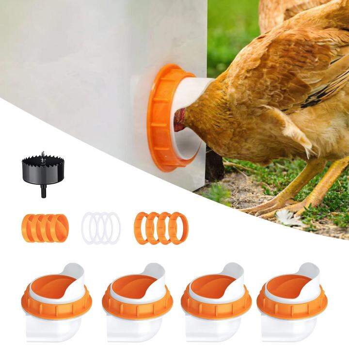 Kokfary Automatic Chicken Feeder Port Kit Easily Install Versatile ...