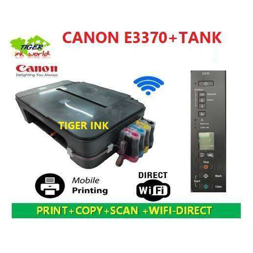 CANON PIXMA E3370 PRINT+COPY+SCAN+WIFI-DIRECT+TANK | Lazada.co.th
