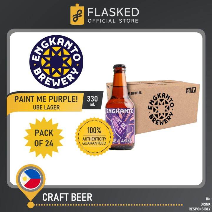 Engkanto Ube Lager Beer 330ml 24 pack | Lazada PH
