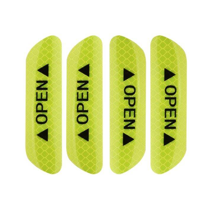 【Santu store】Car Door Open Sticker Reflective Tape Safety Decal Yellow ...