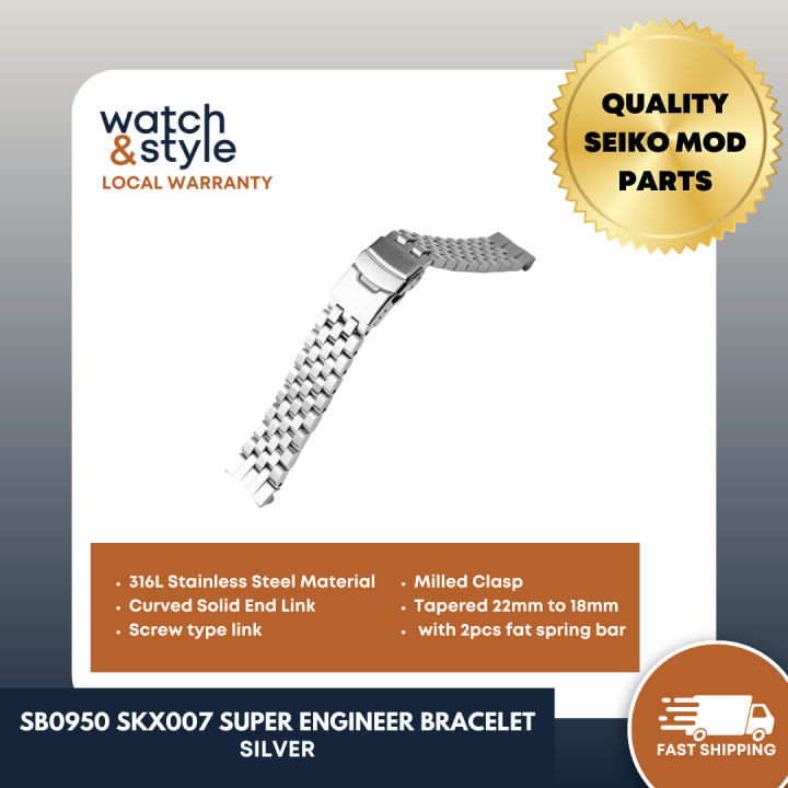 SB0950 SKX007 Super Engineer Watch Bracelet - Silver | Lazada PH