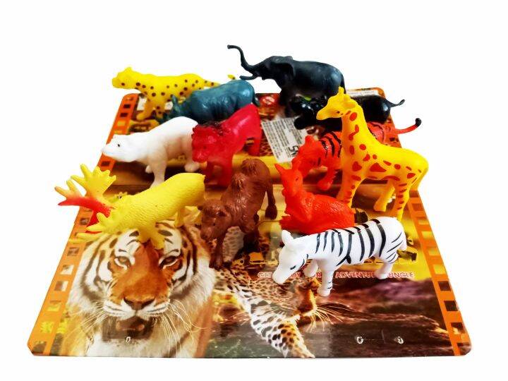 Mainan Set Miniatur Wild Animal Mini isi 12 pcs | Lazada Indonesia