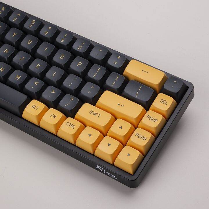 custom keycaps keycaps Black and Gold Two-tone Keycaps 150Keys CSA ...