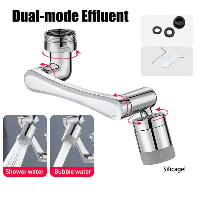 Universal Rotatable Extension Faucet Bathroom Kitchen Tap Anti-splash ...