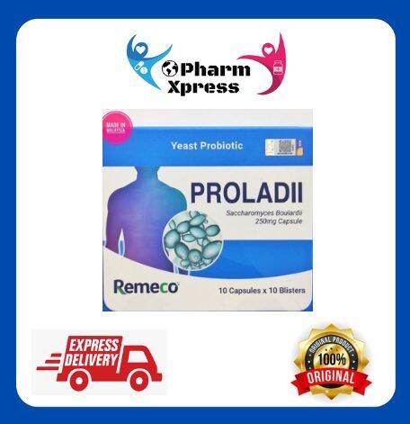 (ANTI-DIARRHOEA) Remeco Proladii Yeast Probiotic 250mg Capsule 100's ...