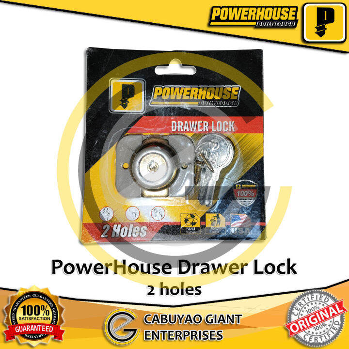 Powerhouse Drawer Lock 2-holes | Lazada PH