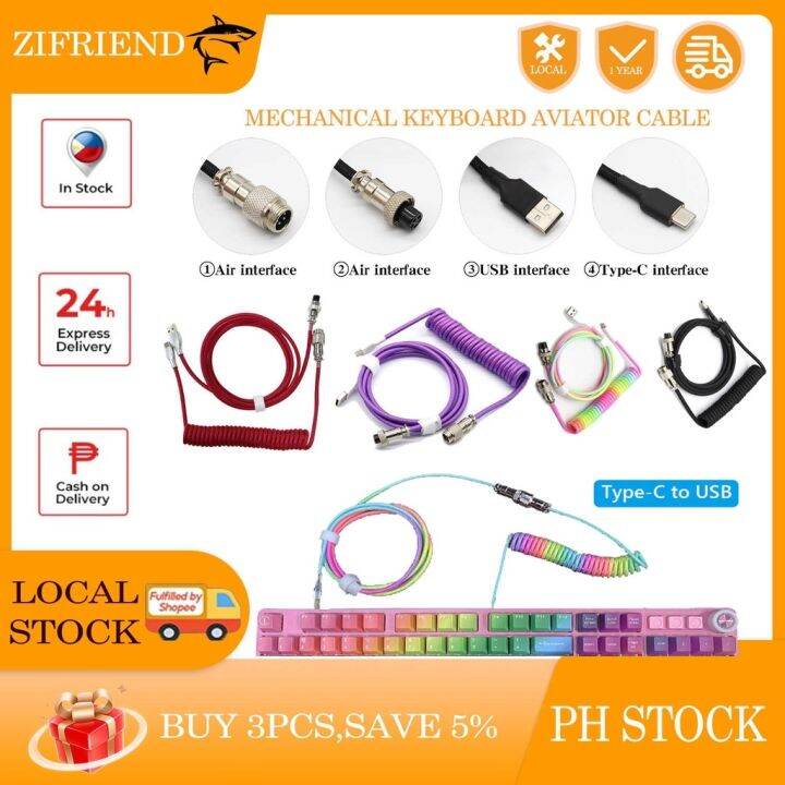 Mechanical Keyboard Coiled Cable Wire Type C Custom Usb Port Cable ...