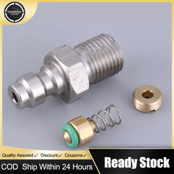 8mm Male Connector Quick Stainless Steel Thread 0.3in Connection Fill ...