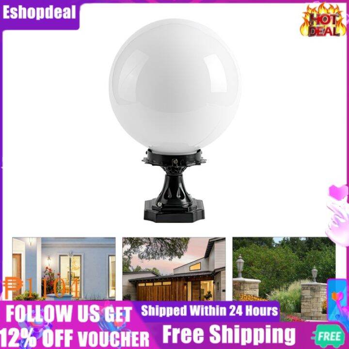 Eshopdeal【Ready Stock】 Post Mount Globe Light Fixture Exterior Pillar ...