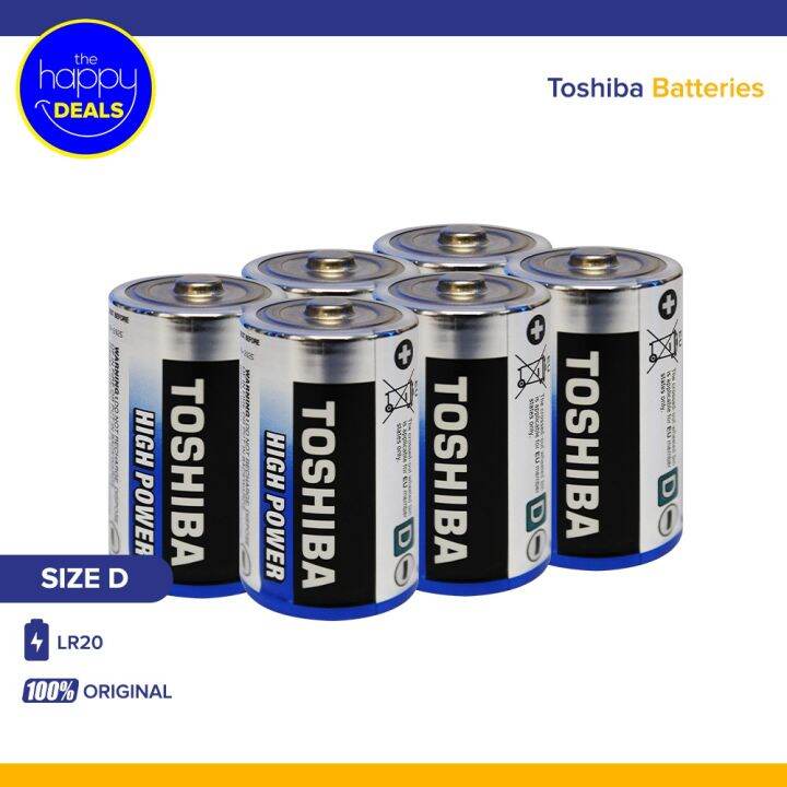 Toshiba High Power LR14 Size C Alkaline Battery Pack of 6 | Lazada PH