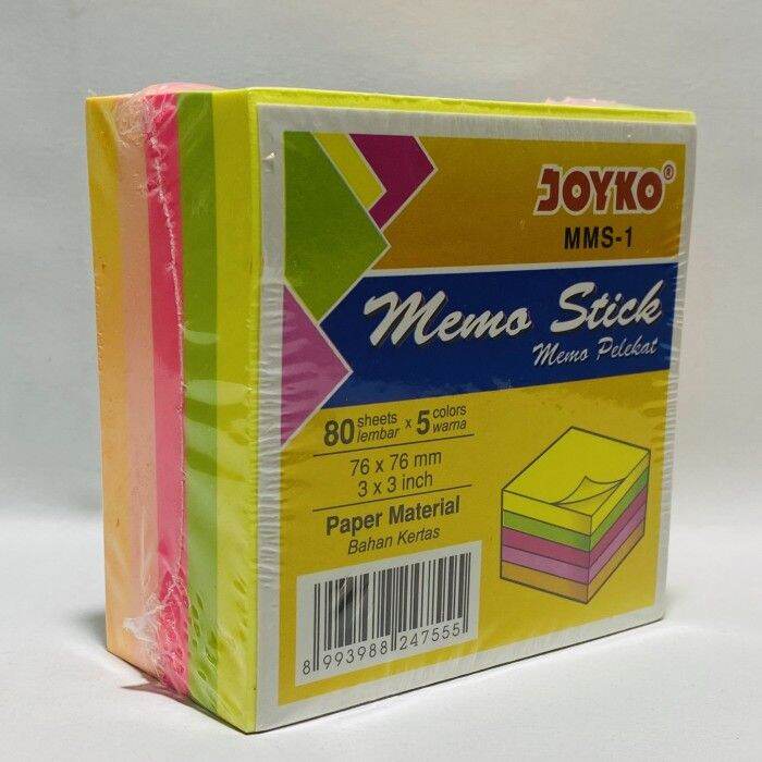MEMO STICK JOYKO MMS-1 | STICKY NOTES JOYKO | MEMO PELEKAT | KERTAS ...