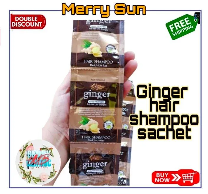 merry sun Ginger scalp treatment anti hair loss shampoo (Sachet ...