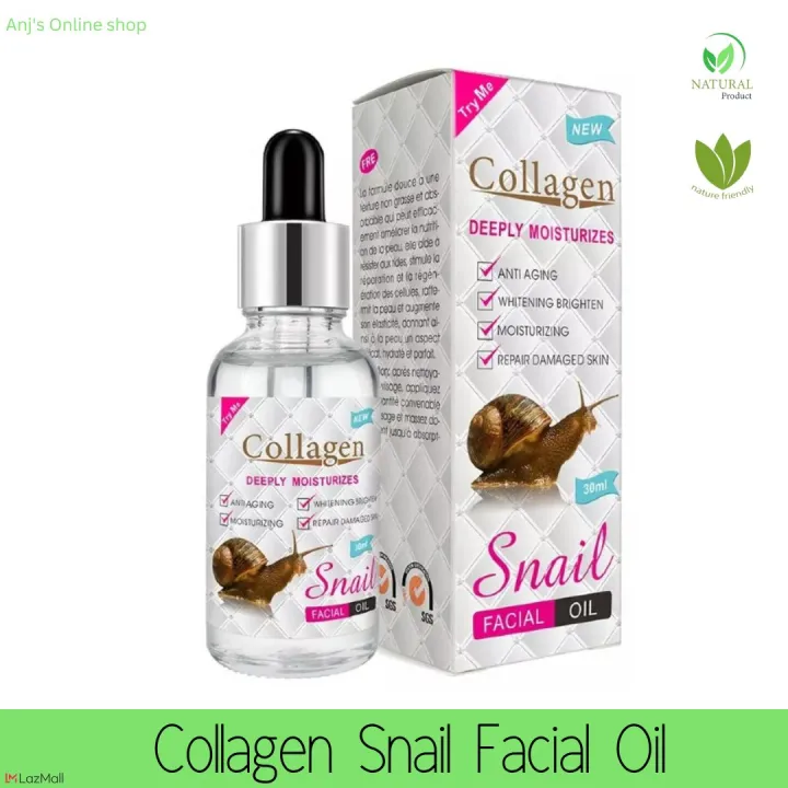 NEW Collagen Deeply Moisturizer Snail Facial Oil Anti-aging Whitening ...