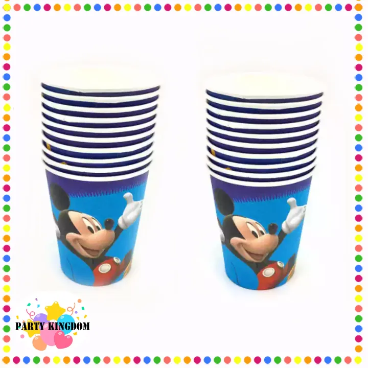 Party Kingdom Paper M1ckey Mouse Paper Cup 10pcs Party Favor Themed ...